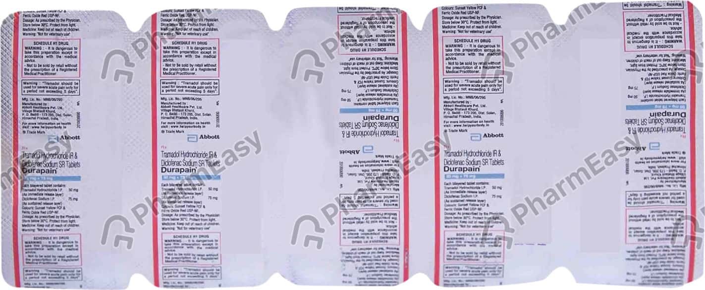 Durapain Tablet: Uses, Side Effects, Price & Dosage | PharmEasy