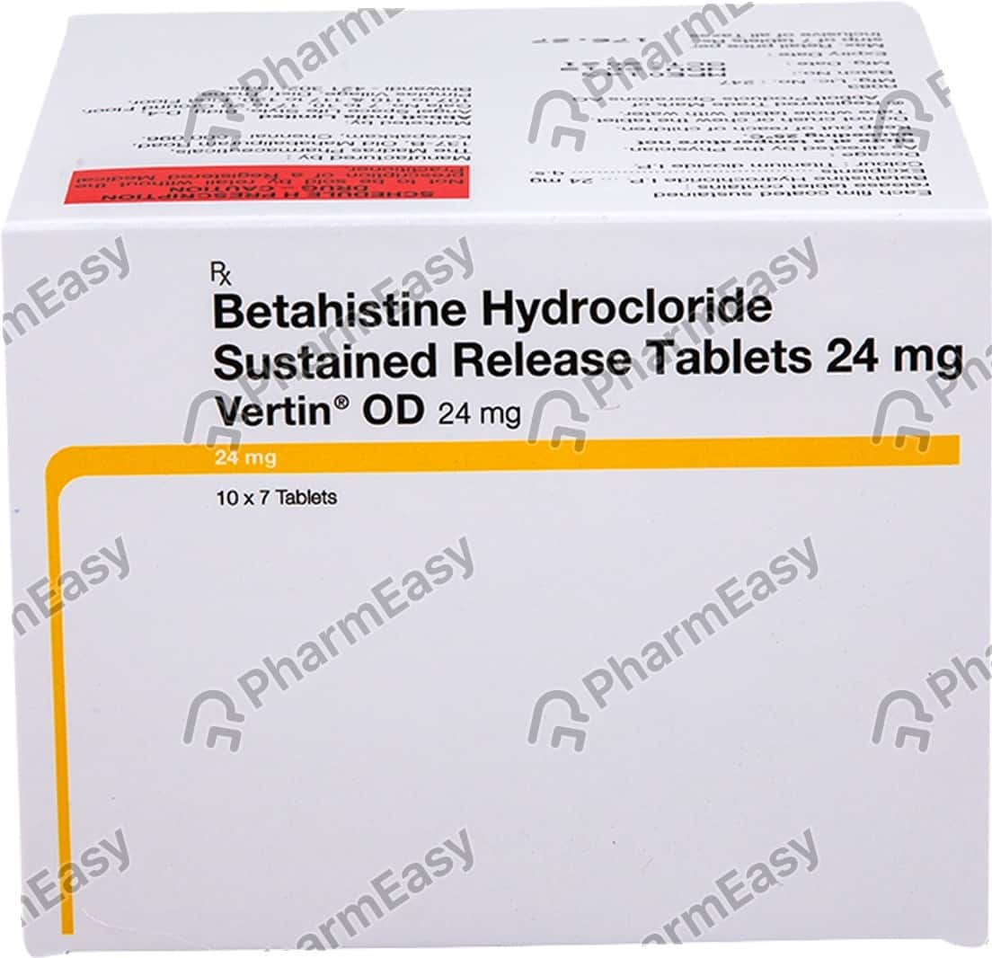 Vertin Od 24 MG Tablet (7): Uses, Side Effects, Price, Dosage ...