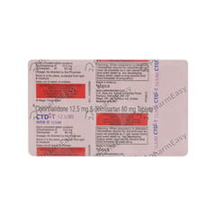 Ctd T 12.5/80mg Tablet - Uses, Side Effects, Dosage, Composition ...