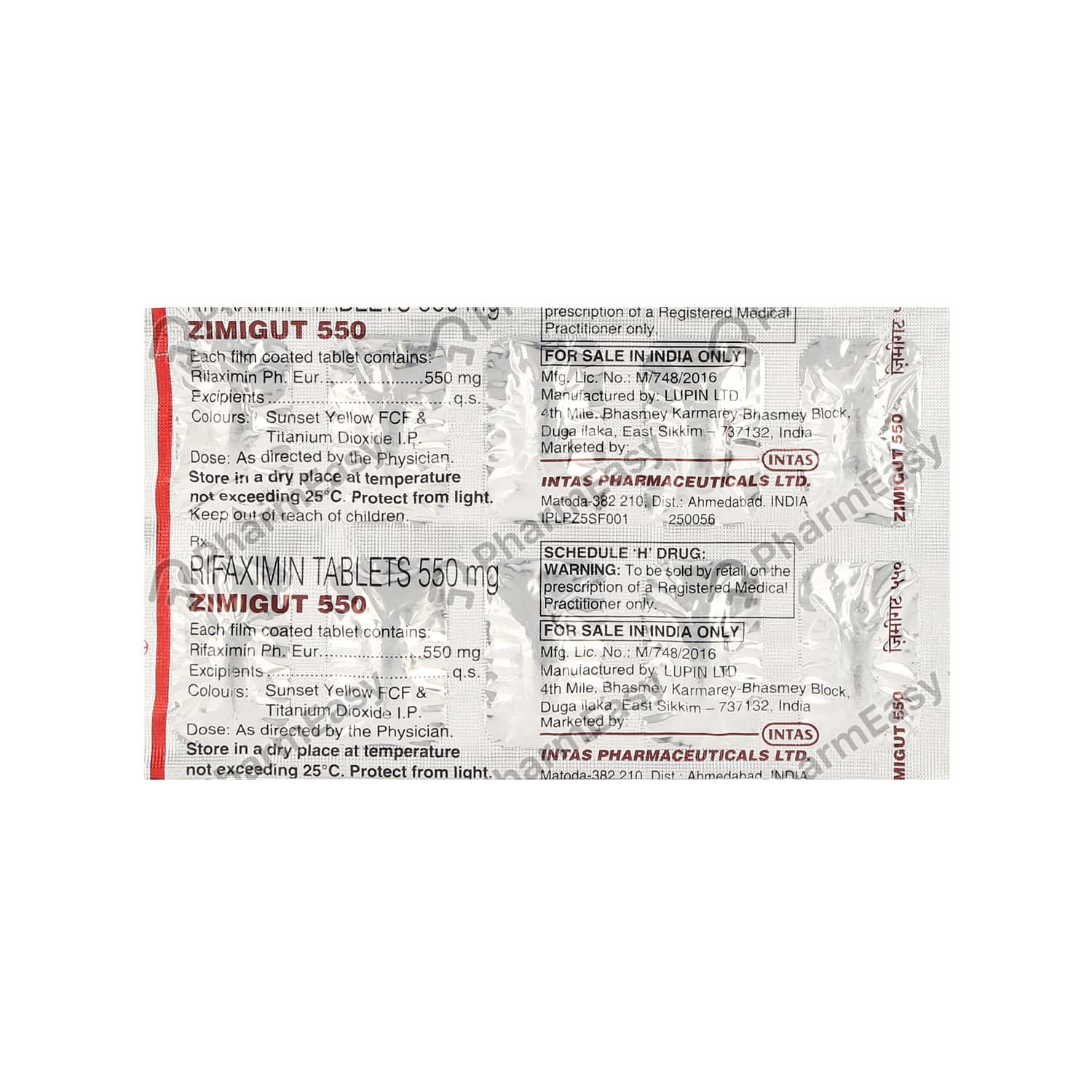 Buy Zimigut 550 MG Tablet (10) Online at Flat 18% OFF* | PharmEasy