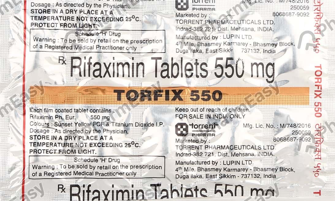 Rifaclean 550 MG Tablet (10): Uses, Side Effects, Price & Dosage ...