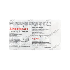 Zincofer Xt Tablet - Uses, Side Effects, Dosage, Composition & Price ...