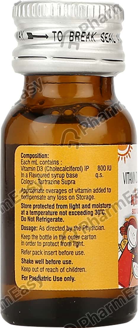 Kidrich D3 800 IU/ML Oral Drop (15): Uses, Side Effects, Price & Dosage ...