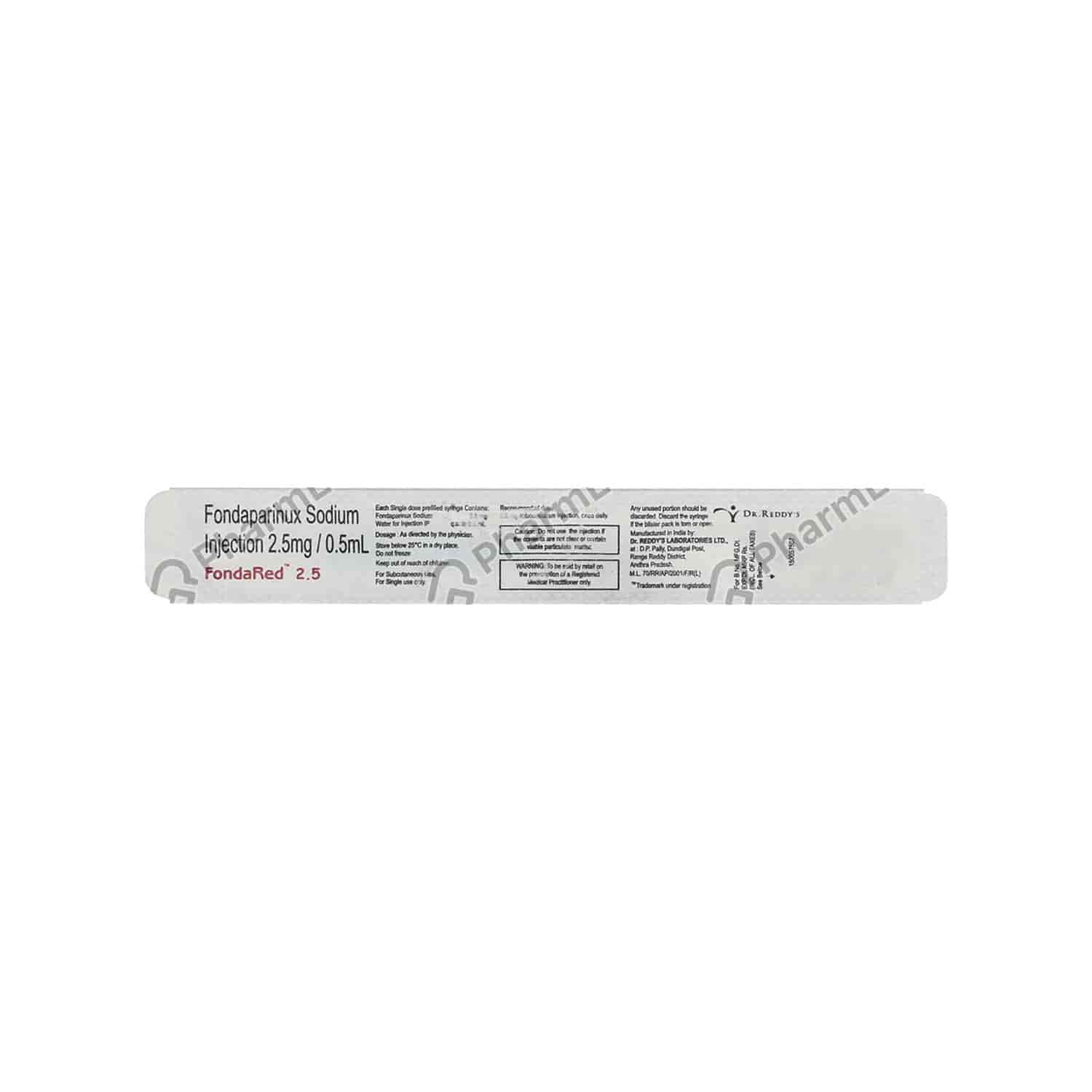 Buy Fondared 2.5mg Injection 0.5ml Online at Flat 18% OFF* | PharmEasy