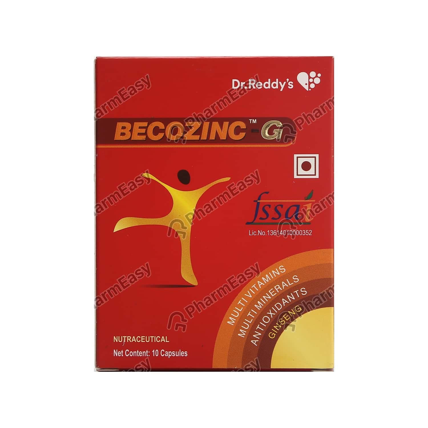 Buy Becozinc G Strip Of 10 Capsules Online at Flat 18% OFF* | PharmEasy