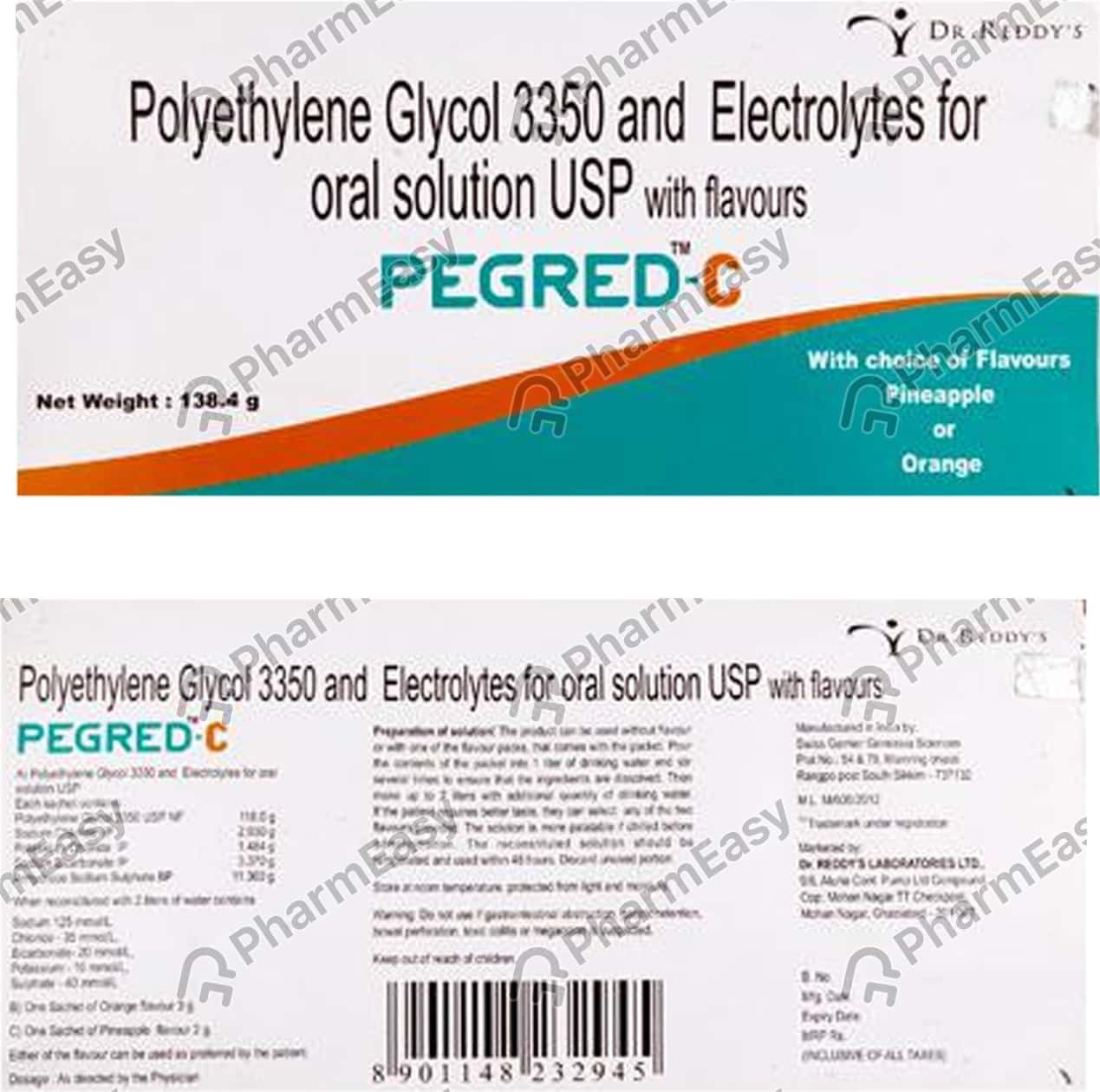 Buy Pegred C Powder 138.4gm Online at Flat 15% OFF | PharmEasy