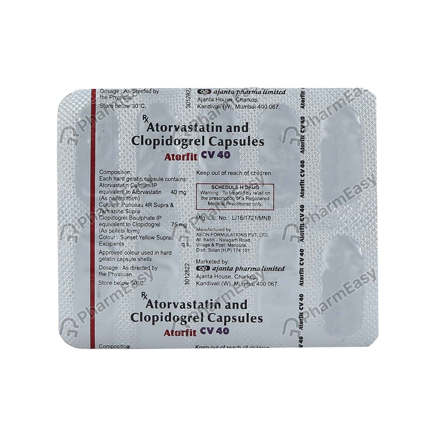 Buy Atorfit Cv 40mg Capsule Online at Flat 18% OFF* | PharmEasy