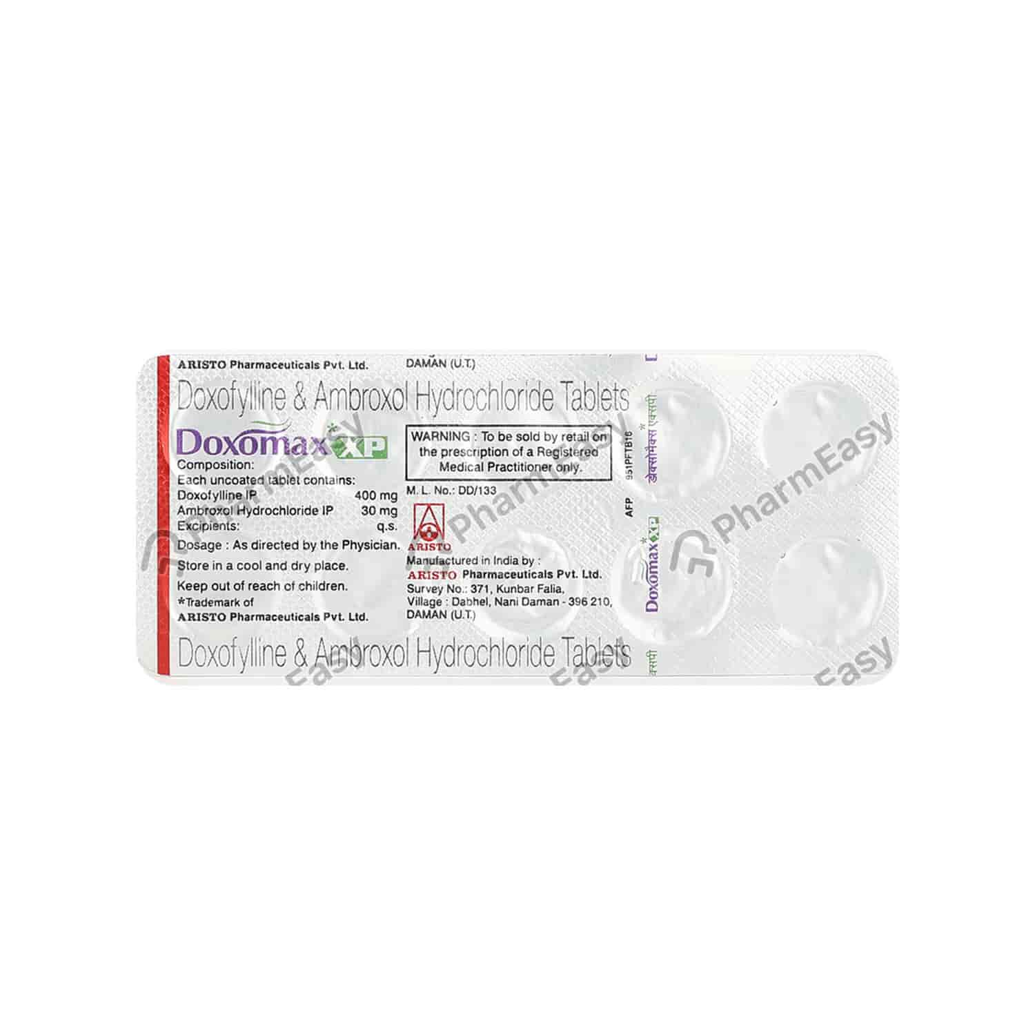 Buy Doxomax Xp Tablet Online at Flat 18% OFF* | PharmEasy