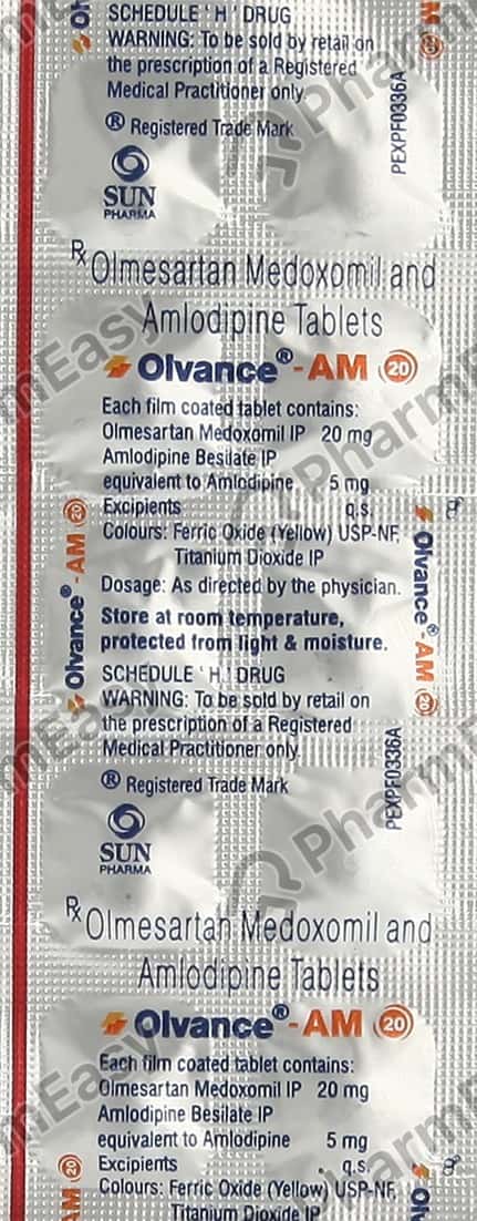 Olsar A 20mg Tablet: Uses, Side Effects, Price & Dosage | PharmEasy