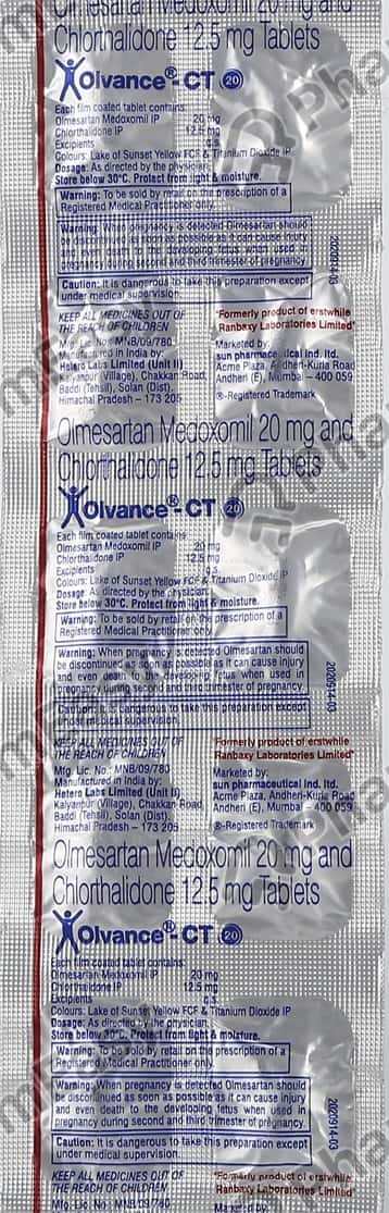 Olvance Ct 20mg Strip Of 10 Tablets: Uses, Side Effects, Price, Dosage & Composition | PharmEasy