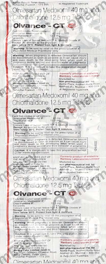 Olvance Ct 40mg Strip Of 10 Tablets: Uses, Side Effects, Price & Dosage ...