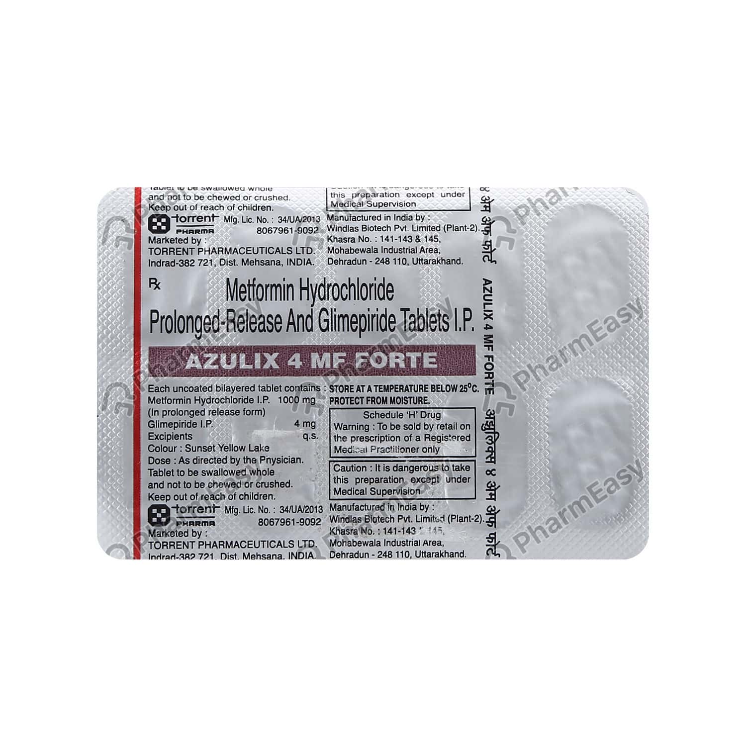 Azulix Mf Forte 4mg Tab - Uses, Side Effects, Dosage, Composition ...