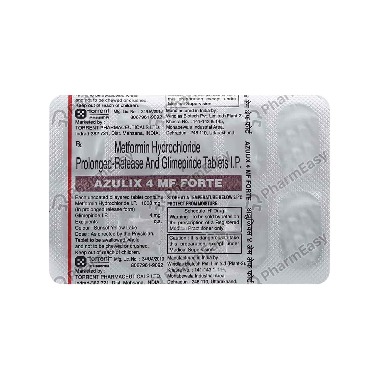 Azulix Mf Forte 4mg Tab - Uses, Side Effects, Dosage, Composition ...