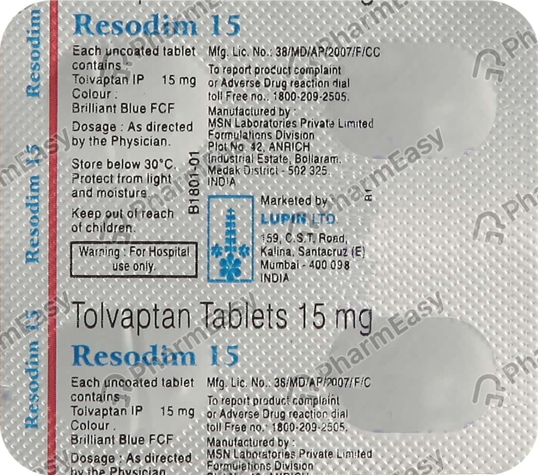 Resodim 15 MG Tablet (4): Uses, Side Effects, Price & Dosage | PharmEasy