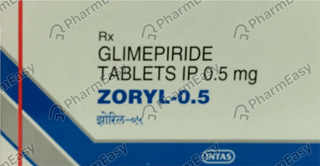 Buy Zoryl 0.5 MG Tablet (10) Online at Flat 15% OFF | PharmEasy