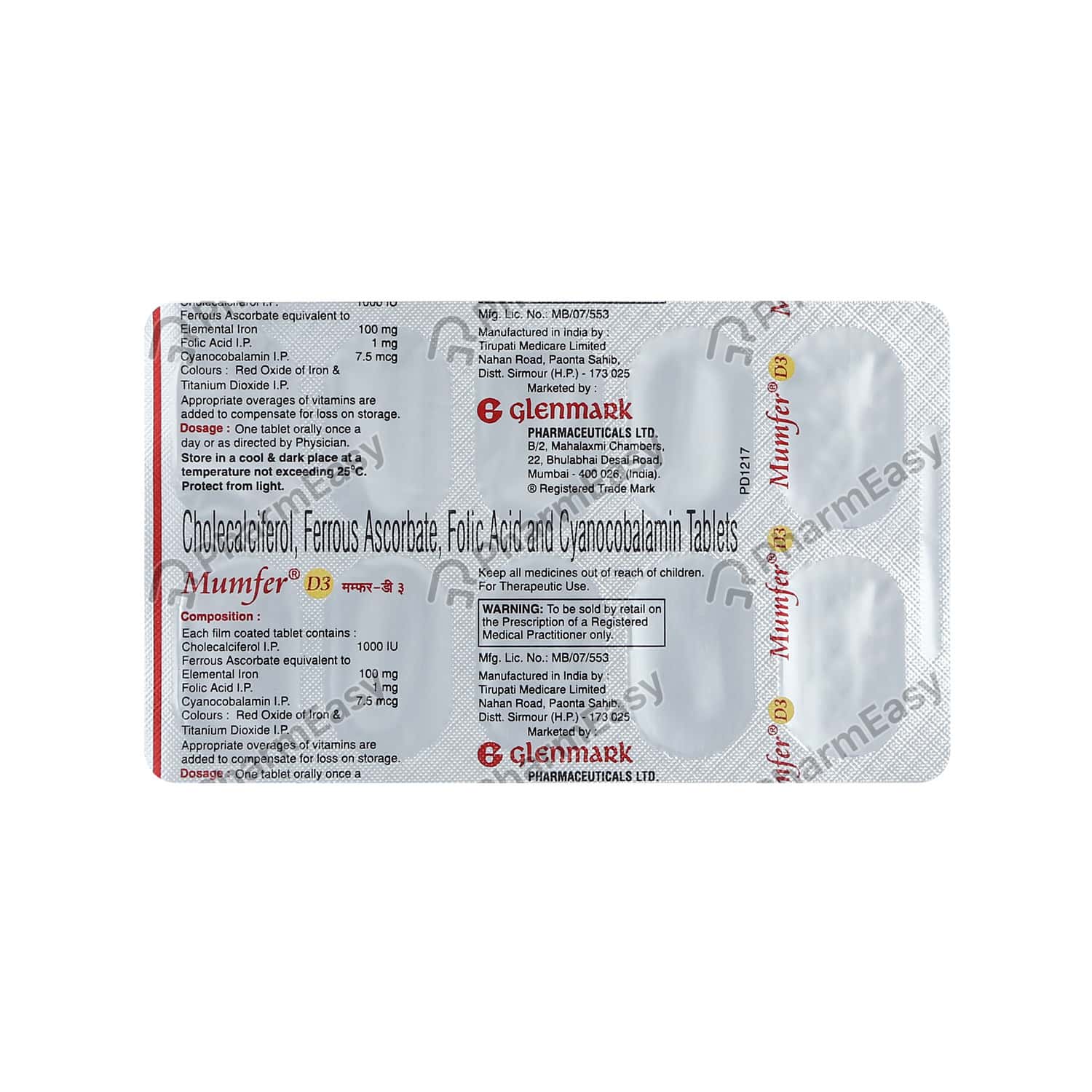 Buy Mumfer D3 Tablet Online at Flat 18% OFF* | PharmEasy