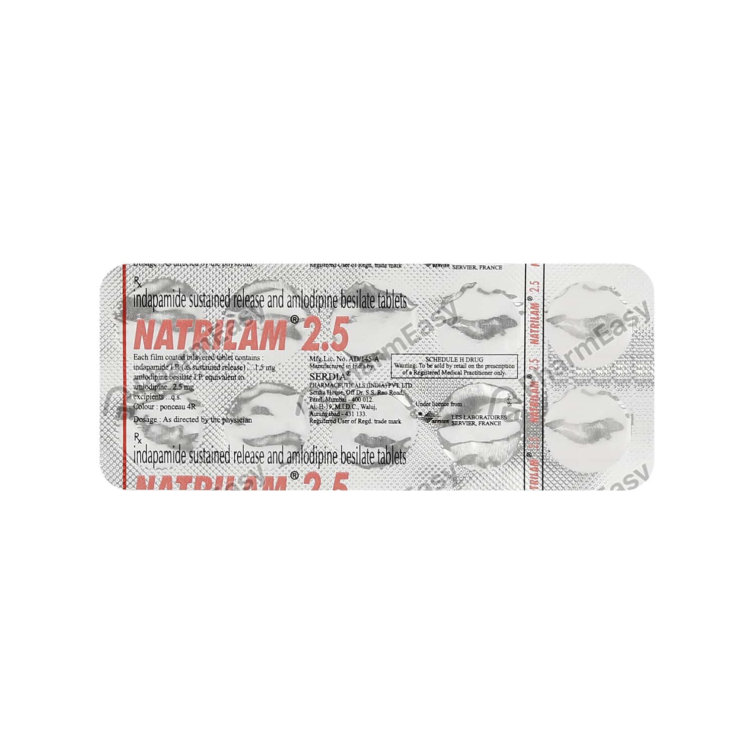 Buy Natrilam 2.5mg Tablet Online at Flat 18% OFF* | PharmEasy