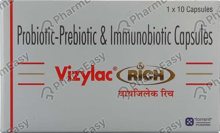 Buy VIZYLAC RICH STRIP OF 10 CAPSULES Online & Get Upto 60% OFF at ...