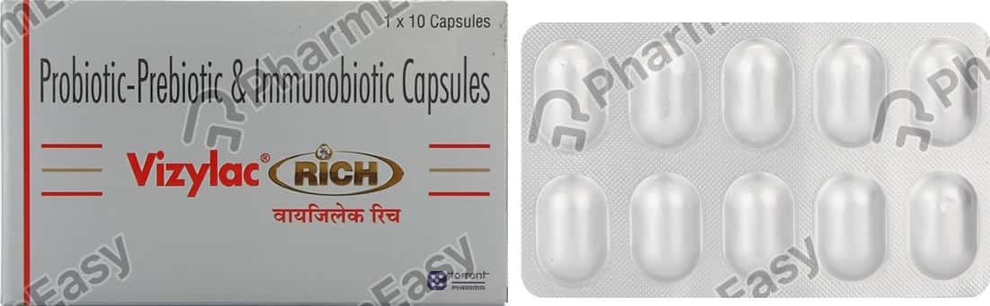 Buy VIZYLAC RICH STRIP OF 10 CAPSULES Online & Get Upto 60% OFF at ...