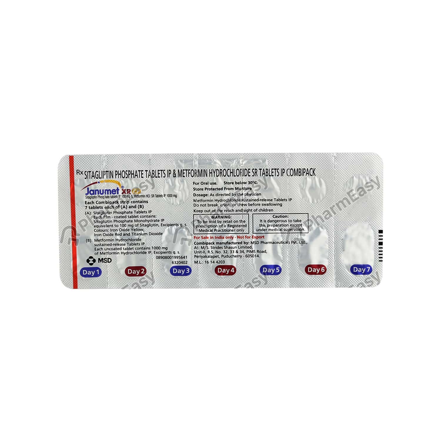 Buy Janumet Xr Cp Tablet (7) Online at Flat 18% OFF* | PharmEasy