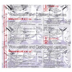Novastat Cv 10mg Strip Of 10 Capsules: Uses, Side Effects, Price ...