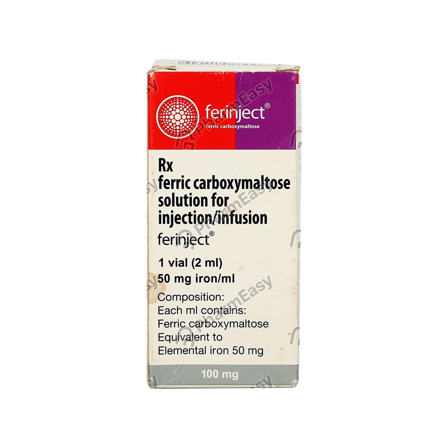 Buy Ferinject 50 MG Solution For Injection (2) Online at Flat 18% OFF ...