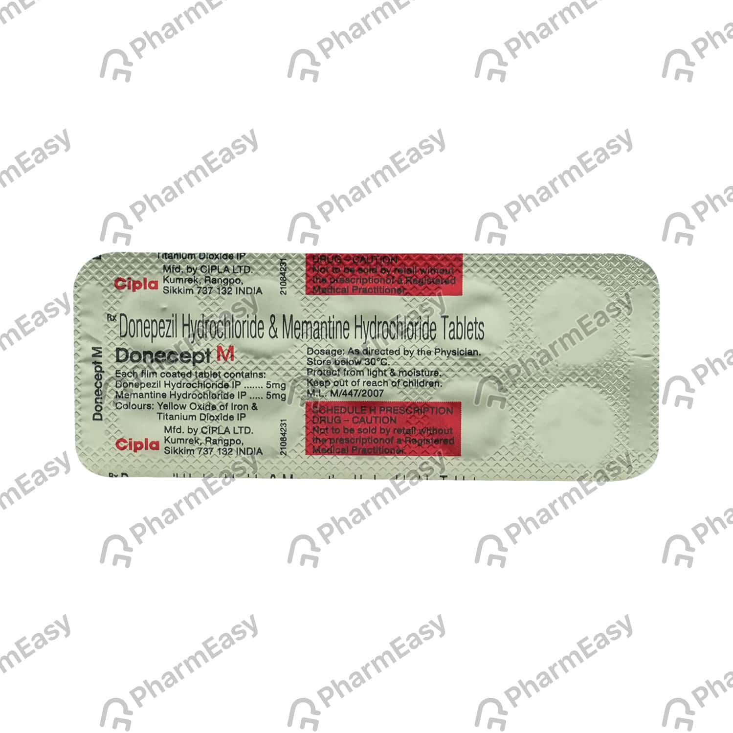 Donecept M Strip Of 10 Tablets: Uses, Side Effects, Price & Dosage ...