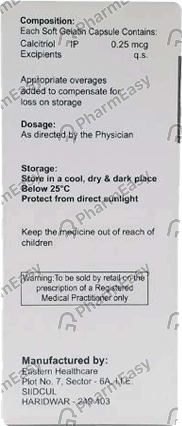 Active D 0.25 MCG Capsule (10): Uses, Side Effects, Price & Dosage ...