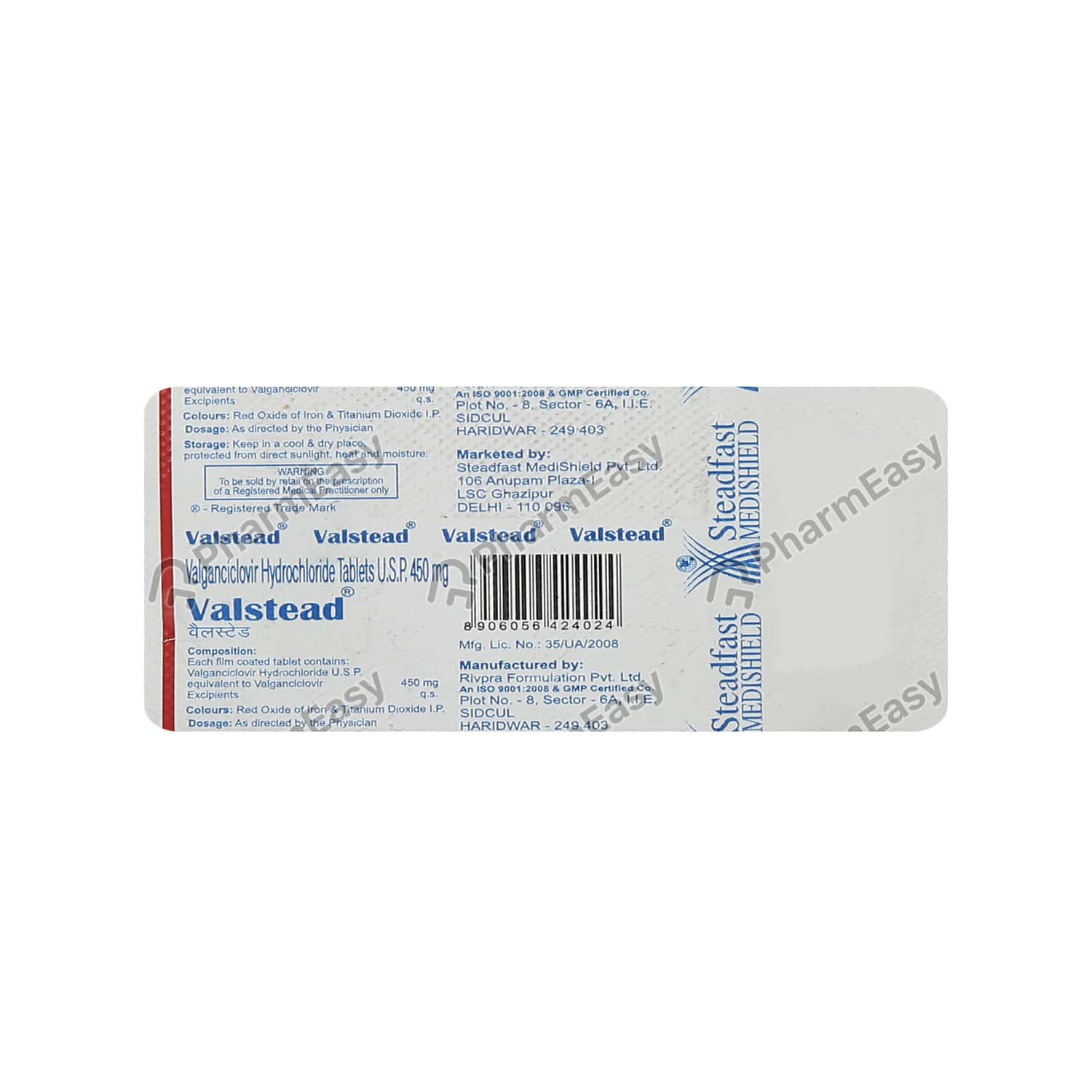 Buy Valstead 450 MG Tablet (2) Online at Flat 18% OFF* | PharmEasy