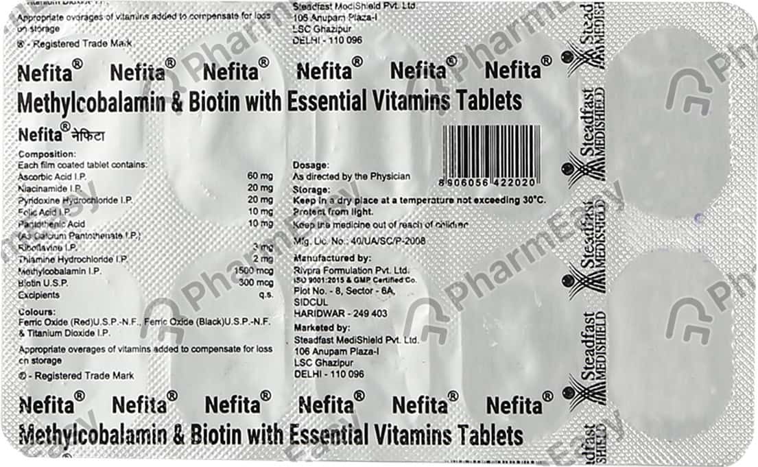 Nefita Tablet: Uses, Side-effects, Price, Dosage & More Info - PharmEasy