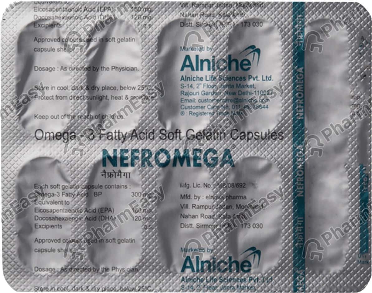 Buy Nefromega Strip Of 10 Capsules Online at Flat 15% OFF | PharmEasy