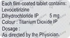 L Hist 5 MG Tablet (10): Uses, Side Effects, Price & Dosage | PharmEasy