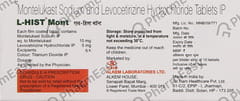 L-Hist Mont Tablet: Uses, Side Effects, Price, Dosage & More Info ...