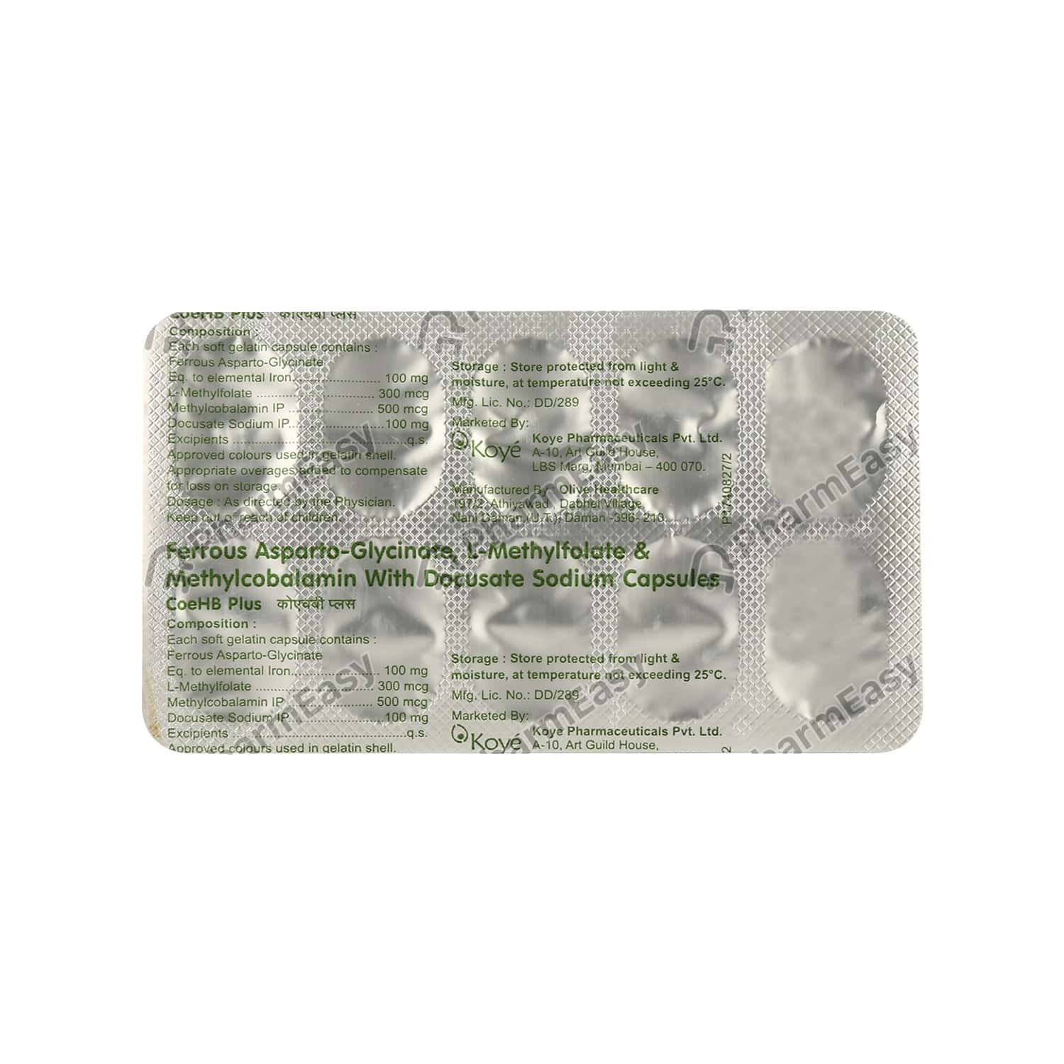 Buy Coehb Plus Strip Of 10 Capsules Online at Flat 15% OFF | PharmEasy