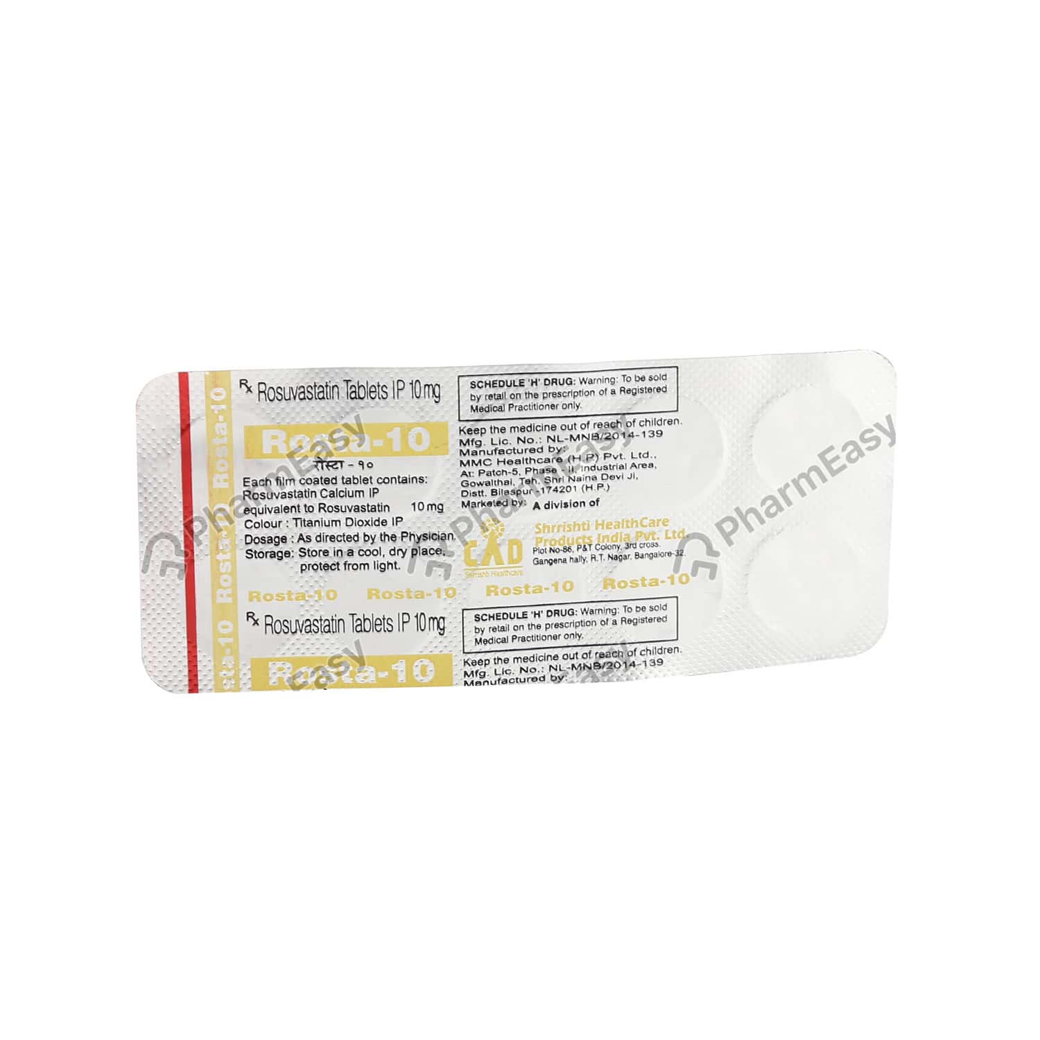 Rosta 10 MG Tablet (10) - Uses, Side Effects, Dosage, Composition ...