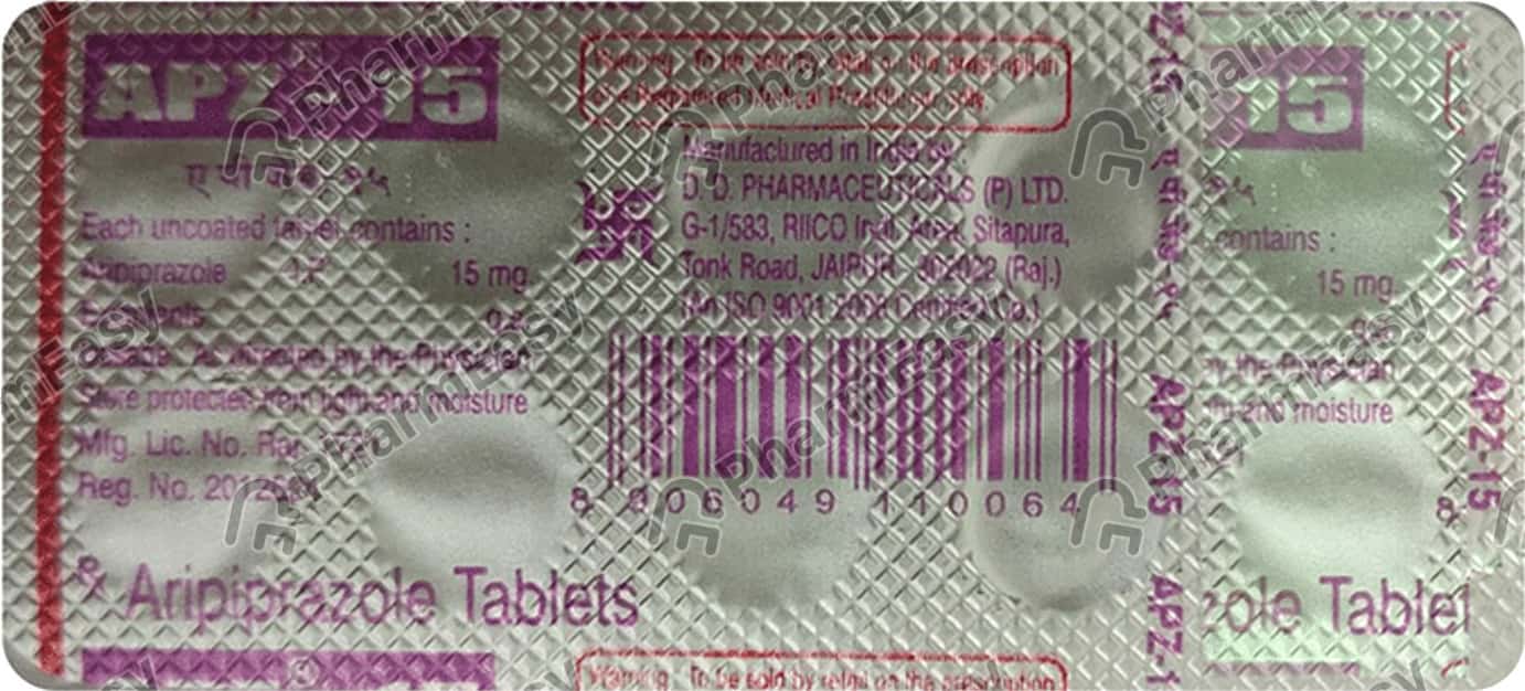 Buy Apz 15 MG Tablet (10) Online at Flat 15% OFF | PharmEasy