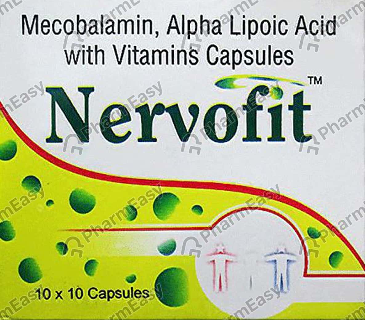 Nervofit Strip Of 10 Capsules: Uses, Side Effects, Price & Dosage ...
