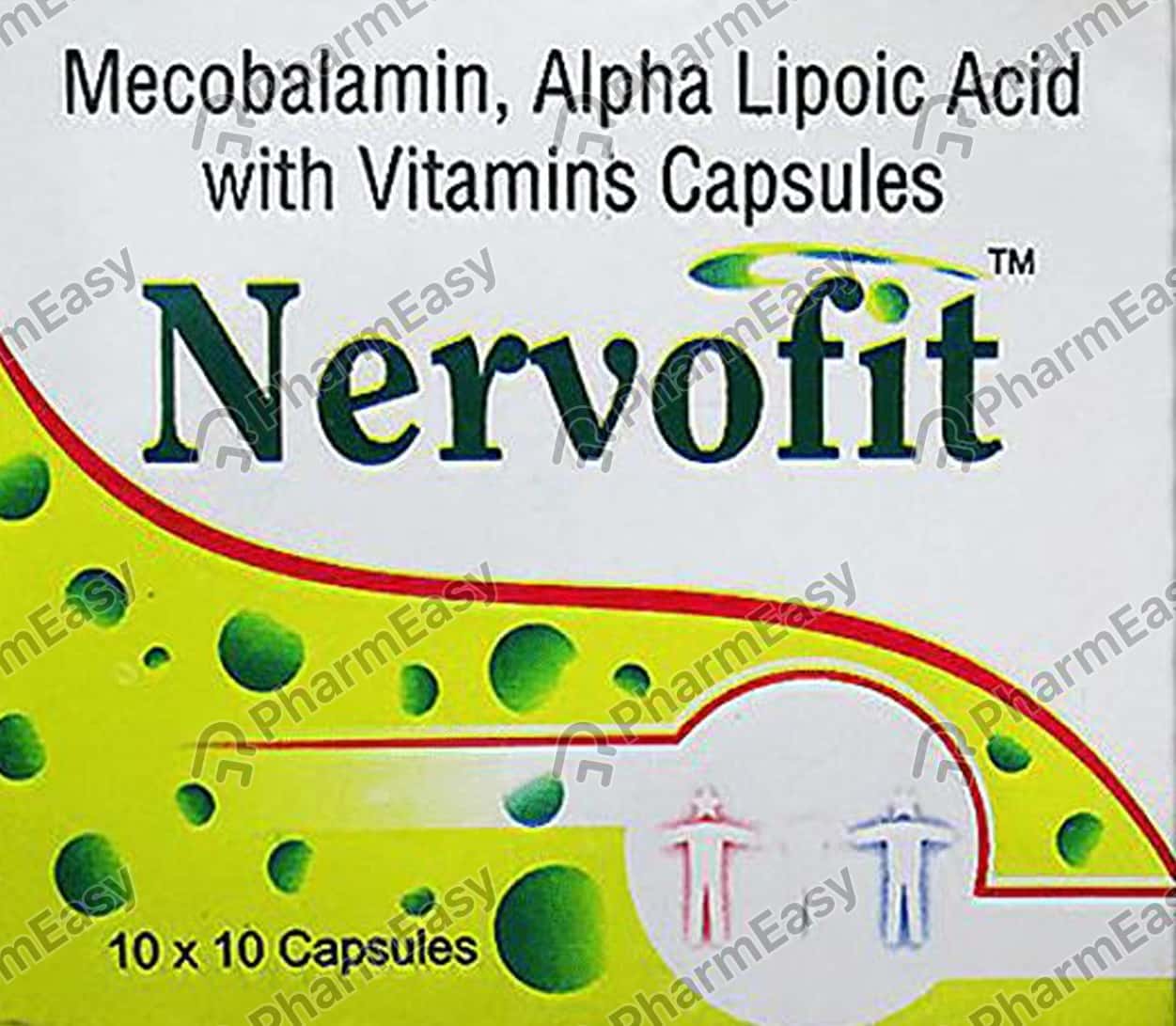 Nervofit Strip Of 10 Capsules: Uses, Side Effects, Price & Dosage ...