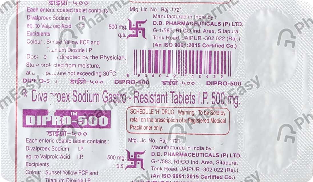 Dipro 500 MG Tablet (10): Uses, Side Effects, Price & Dosage | PharmEasy