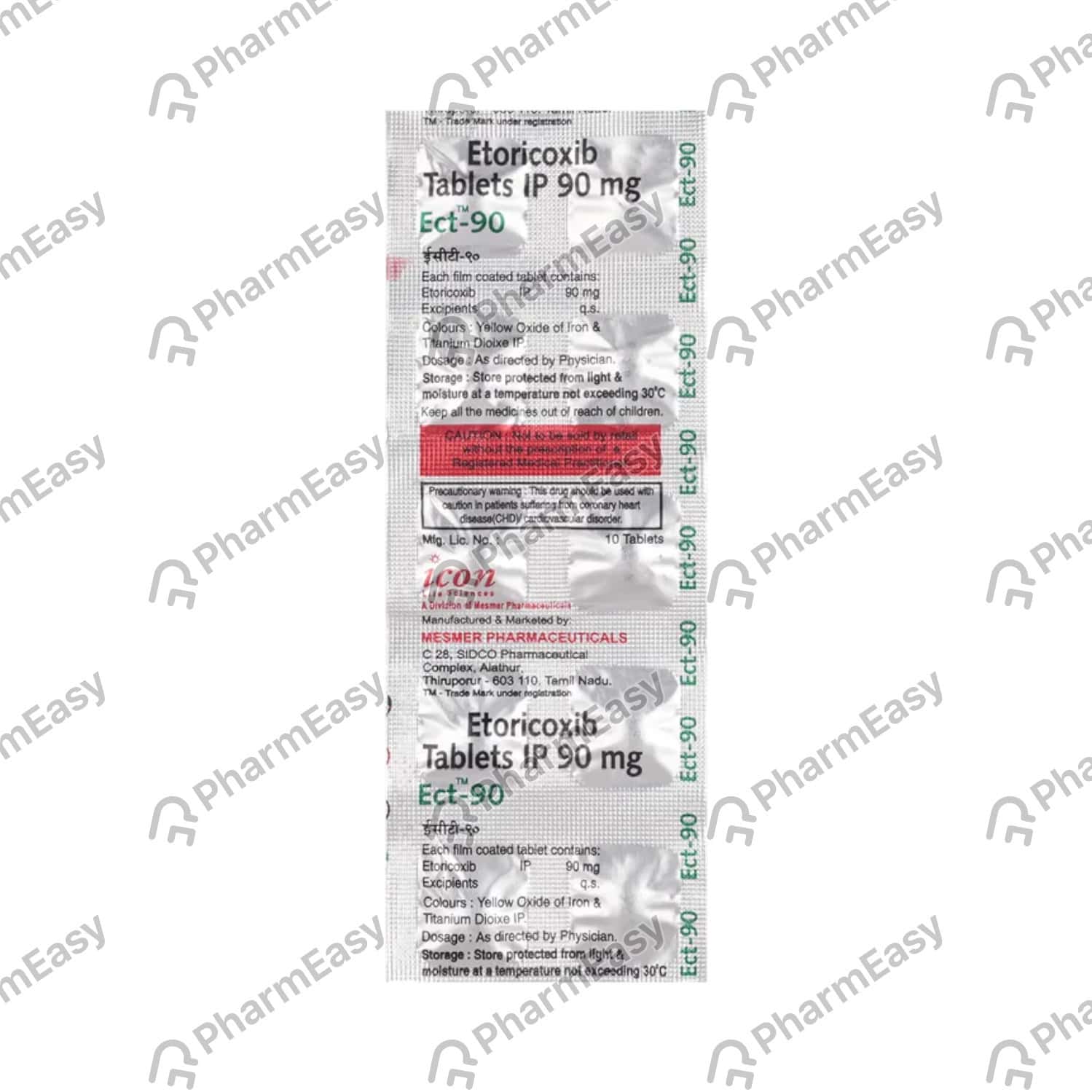 Ect 90 MG Tablet (10): Uses, Side Effects, Price & Dosage | PharmEasy