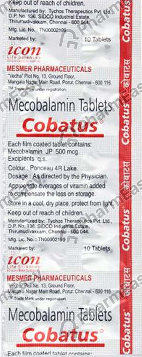 Buy Cobatus 500 MCG Tablet (10) Online at Flat 15% OFF | PharmEasy Buy Cobatus 500 MCG Tablet (10) Online at Flat 15% OFF | PharmEasy