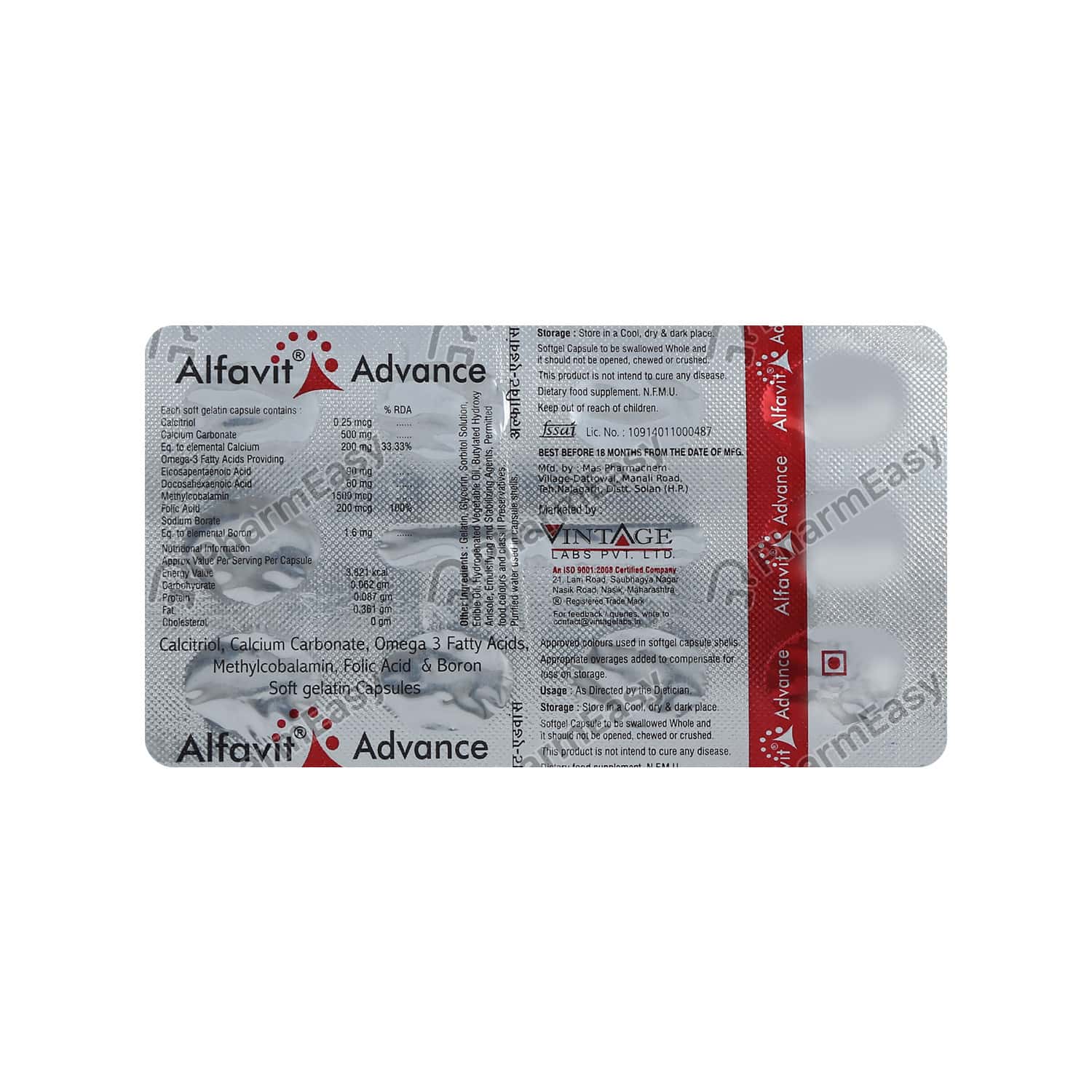Buy Alfavit Advance Capsule 10'S Online at Flat 18% OFF* | PharmEasy