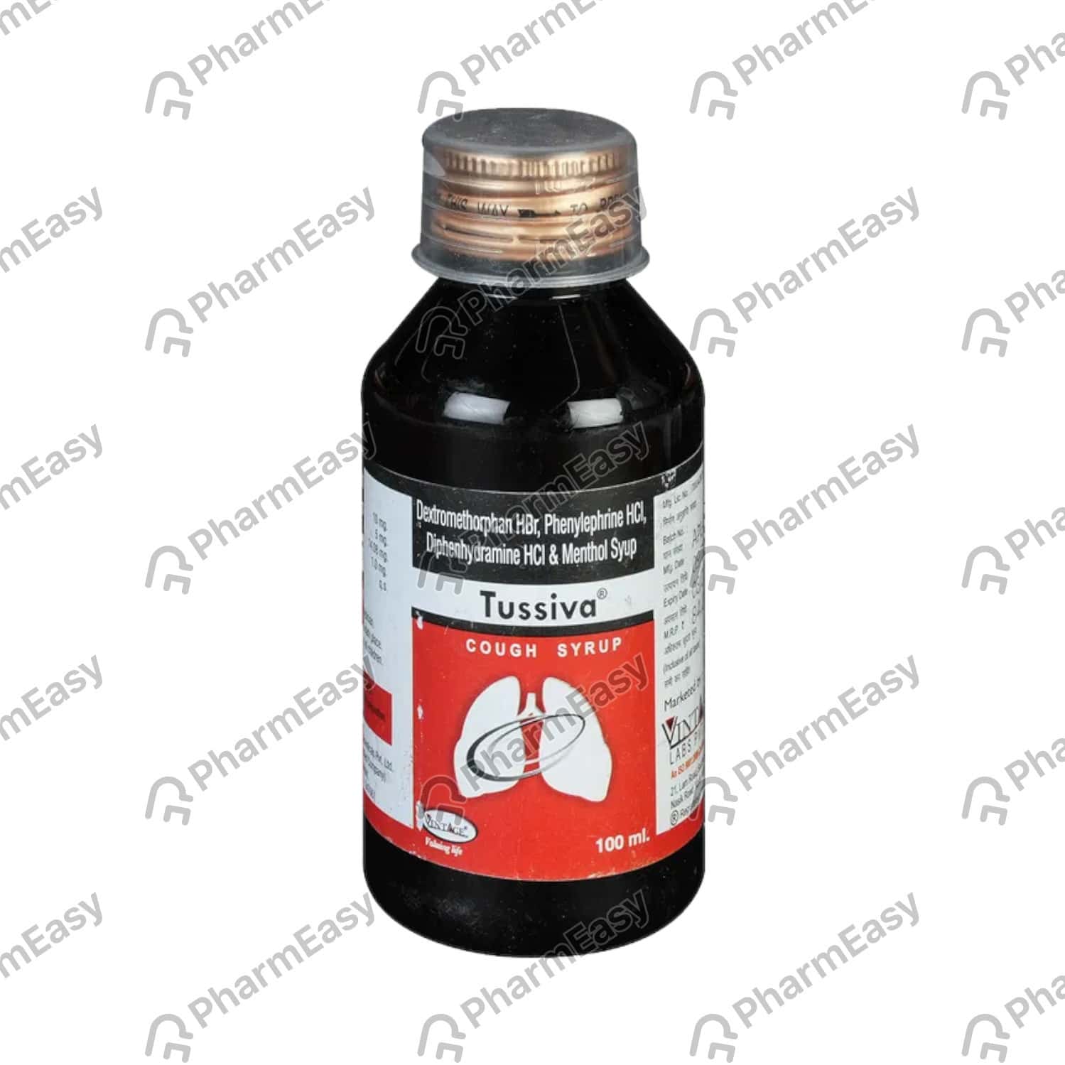 Tussiva Bottle Of 100ml Syrup: Uses, Side Effects, Price & Dosage ...