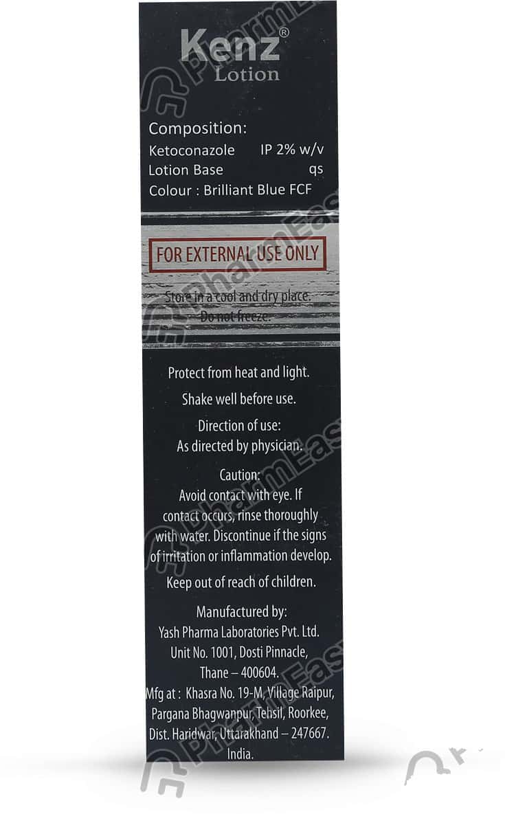 Kenz 2 % Lotion (60): Uses, Side Effects, Price & Dosage | PharmEasy