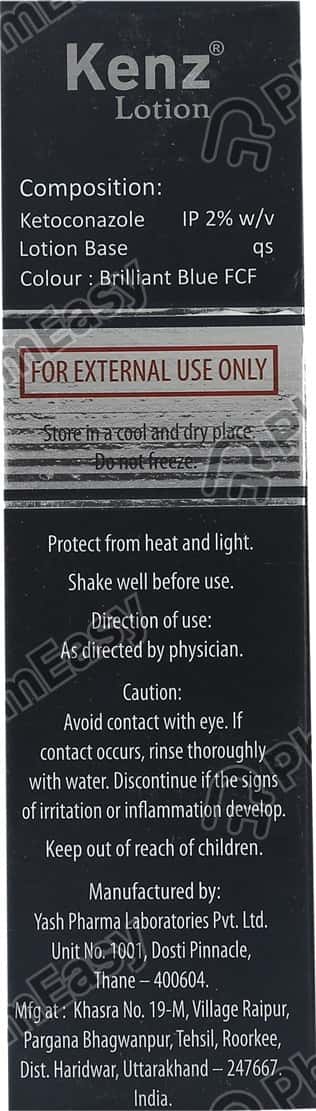 Kenz 2 % Lotion (60): Uses, Side Effects, Price & Dosage | PharmEasy