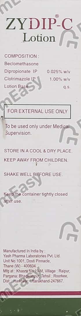 Zydip C Bottle Of 30ml Lotion: Uses, Side Effects, Price & Dosage ...