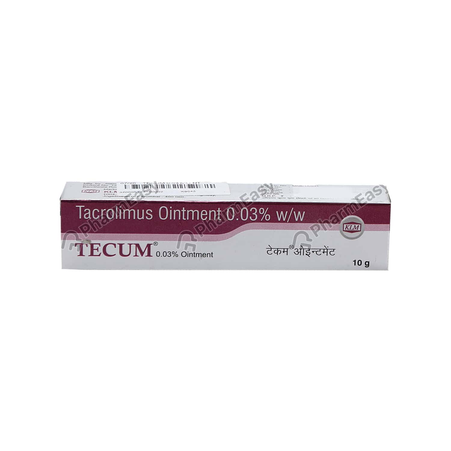 Buy Tecum 0.03 % Ointment (10) Online at Flat 18% OFF* | PharmEasy