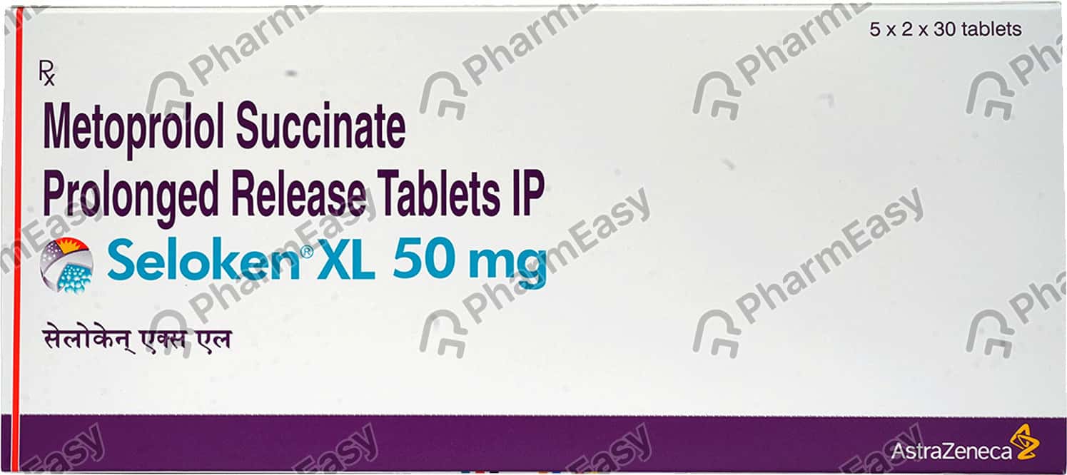Seloken Xl 50 MG Tablet (30): Uses, Side Effects, Price & Dosage ...