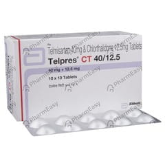 Telpres Ct 40/12.5mg Strip Of 10 Tablets: Uses, Side Effects, Price ...