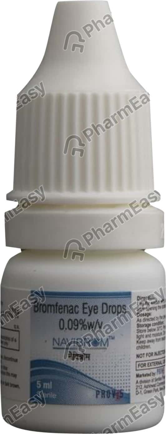 Navibrom 0.09 % Eye Drop (5): Uses, Side Effects, Price & Dosage ...
